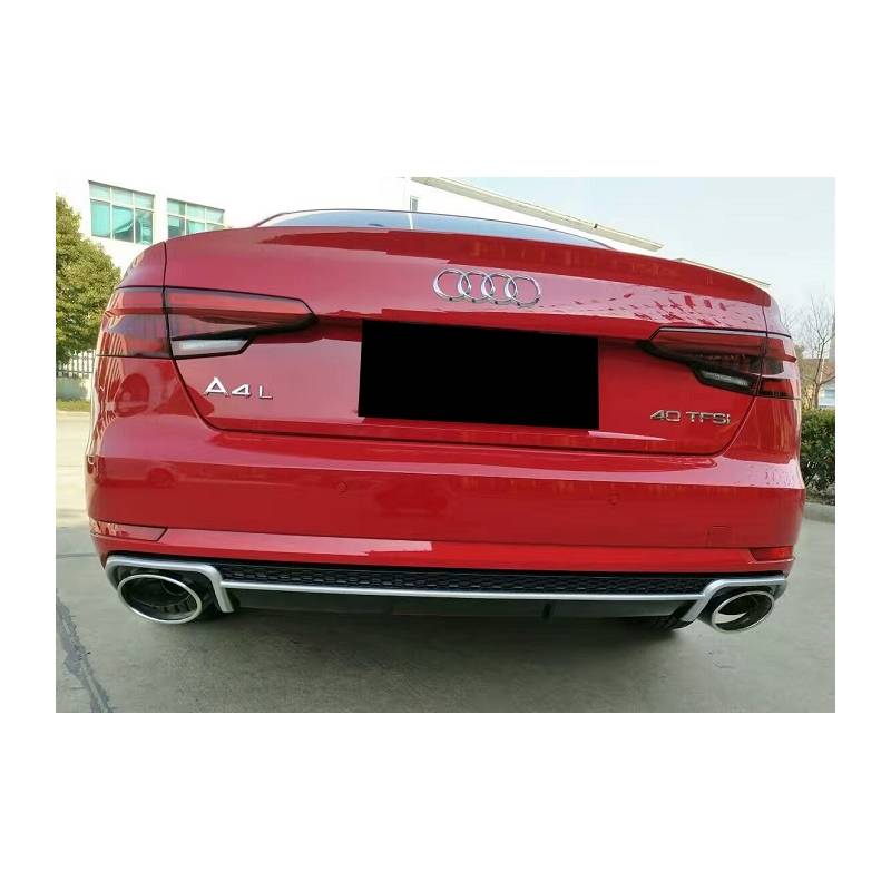Rear Diffuser Audi A4 B9 2016+ Look RS4 ABS - Eurolineas Personales