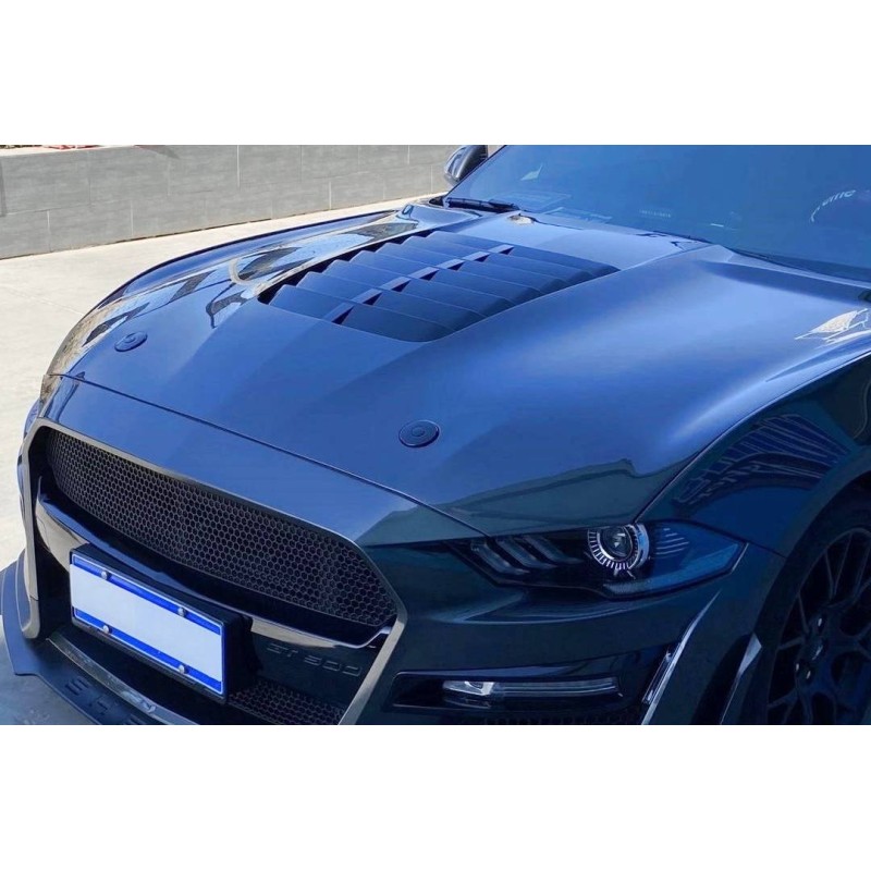 Bonnet Ford Mustang Look GT500 18-22 Aluminum