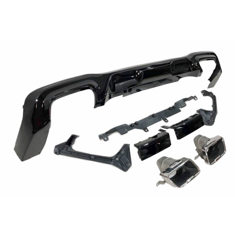 Rear Diffuser BMW F44 look M Performance Glossy Black - Eurolineas ...