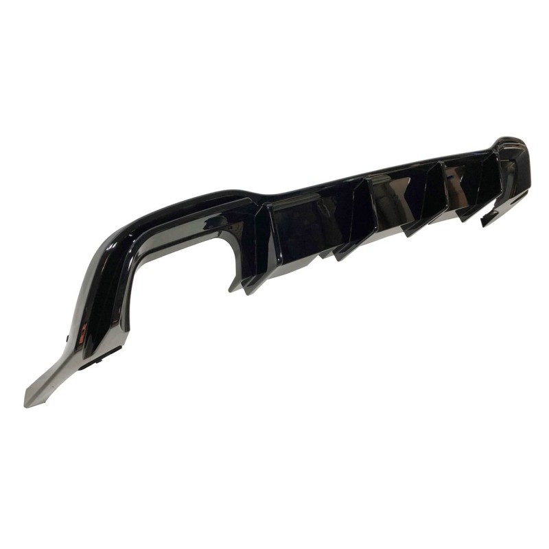 Rear Diffuser Volkswagen Golf 8 GTI MAX Glossy Black 2 Exhaust Double