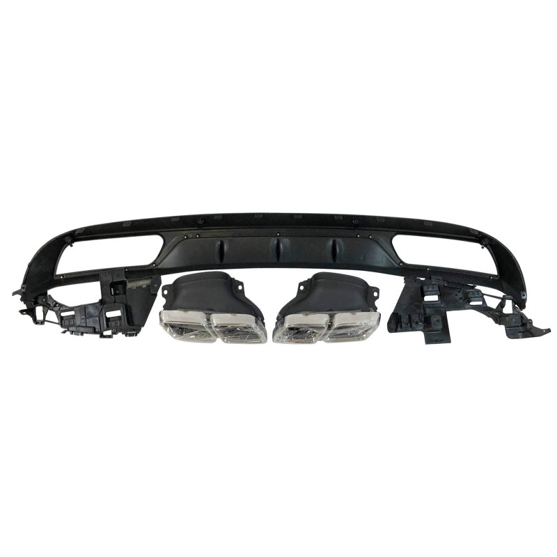 Rear Diffuser Mercedes W205 2014-2018 4D / SW Look C63 ABS