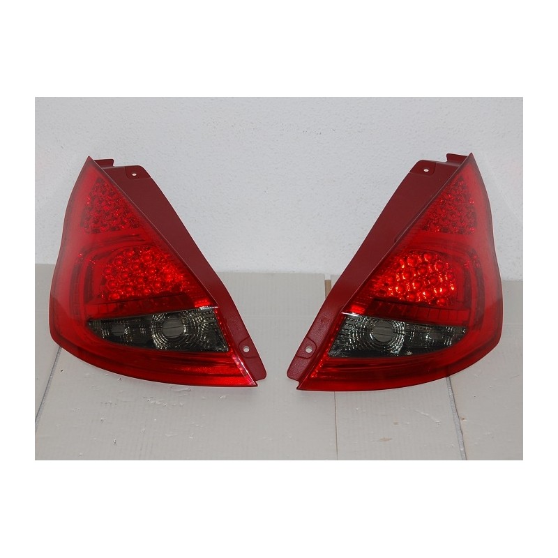 Set Of Rear Tail Lights Ford Fiesta 2009, Led Red