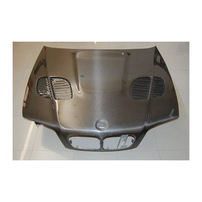 Capot Carbone BMW E46 '02-06 4P. Look M3 GTR C/T - Eurolineas Personales